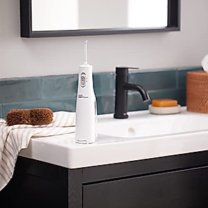 Waterpik Cordless Water Flosser, Battery Operated & Portable for Travel & Home, ADA Accepted Cordless Express, White WF-02