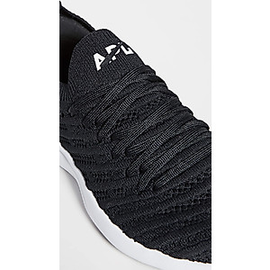 APL: Athletic Propulsion Labs Women's Techloom Wave Sneakers, Black/White, 6.5 Medium US