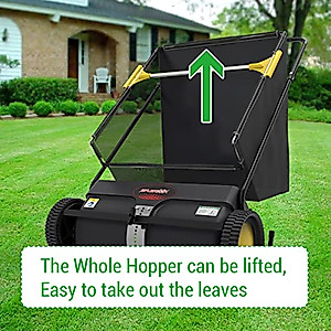 SPLENDOR LS-650A 26-Inch Push Lawn Sweeper, 26 Inches, Black
