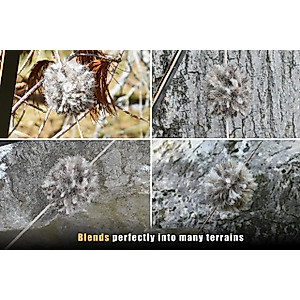 Standing Wolf Navajo Wool Bow String Silencers | Traditional Style Archery Recurve String Silencer | Noise Dampeners for Archery | One Pair Per Package (Wolf Gray)