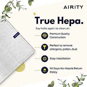 Airity 115115 Size 21 Replacement Filter A Compatible with Winix C535 Replacement Filter and Winix Filter A (2 Pack)