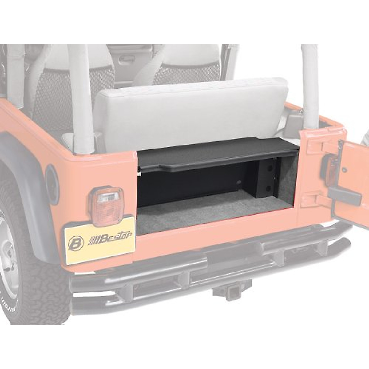 Bestop 4270201 Black Instatrunk for 07-10 Wrangler JK