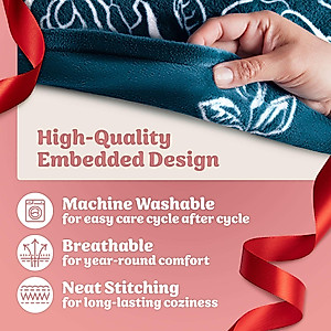 Daughter Gifts, Christmas Gifts for Daughter, Daughter Gift, Birthday Gifts for Daughter, to My Daughter Blanket from mom, Adult Daughter Gifts from Dad, Throw Blanket 65” x 50” (Blue)