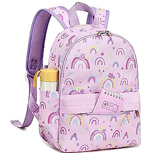 CAMTOP Cute Kids Toddler Backpack Girls Boys Small Rainbow School Bookbags Age 1-3 Daycare Nursary Travel Bags