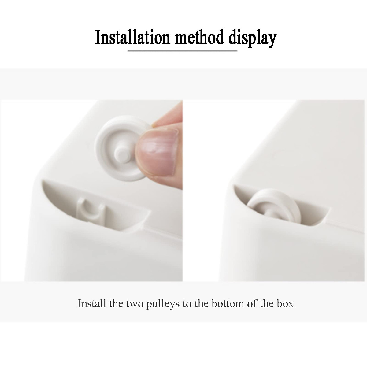 LEAYAN Under Sink Storage Rack, Under Bathroom Cabinet Sliding Storage Basket Organizer Kitchen Under Sink Shelf Organizer Under Sink Rack Shelf, White 40x16.5x23.2cm