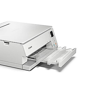 Canon TS6320 All-in-One Wireless Color Printer with Copier, Scanner and Mobile Printing, White, Works with Alexa