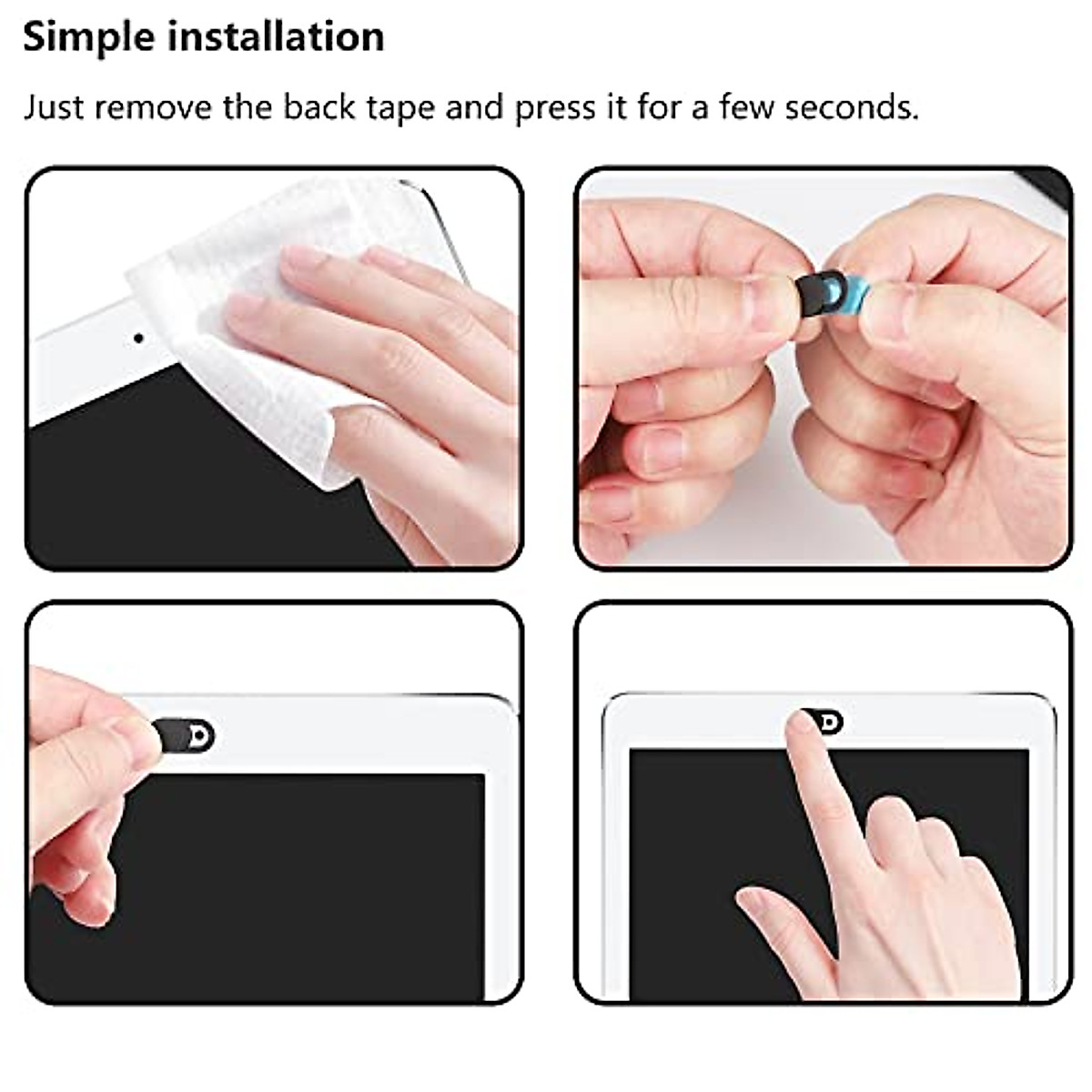 Meruns Laptop Camera Cover Slide - Privacy Protection Accessory, No Residue, Safe Screen -8 Pieces