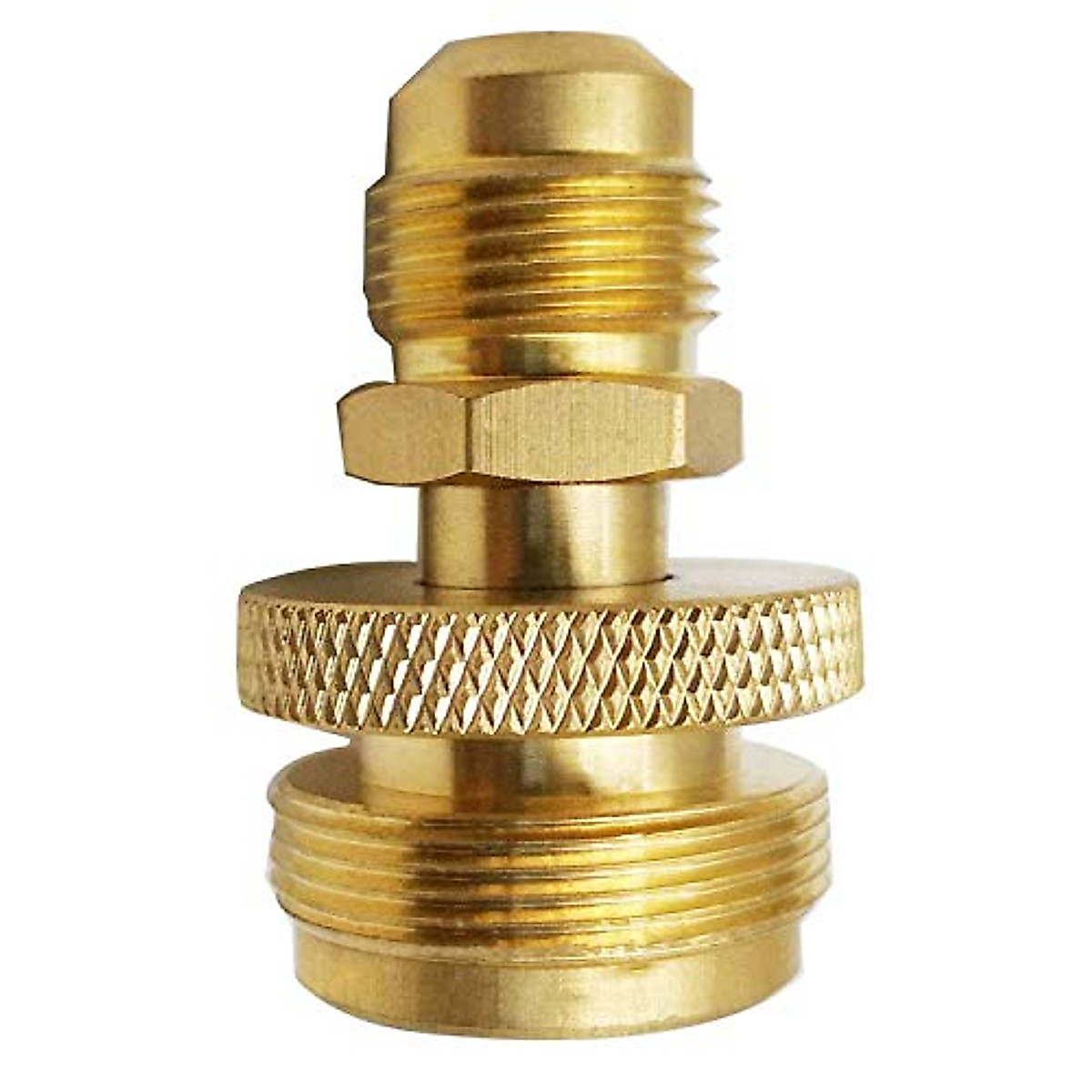 MENSI Portable Camping Grill Stove Parts 1lb Propane Tank Cansiter Regulator Adapter Connection Convert to 3/8" Male Flare