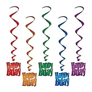 Happy Birthday Whirls (5/Pkg)