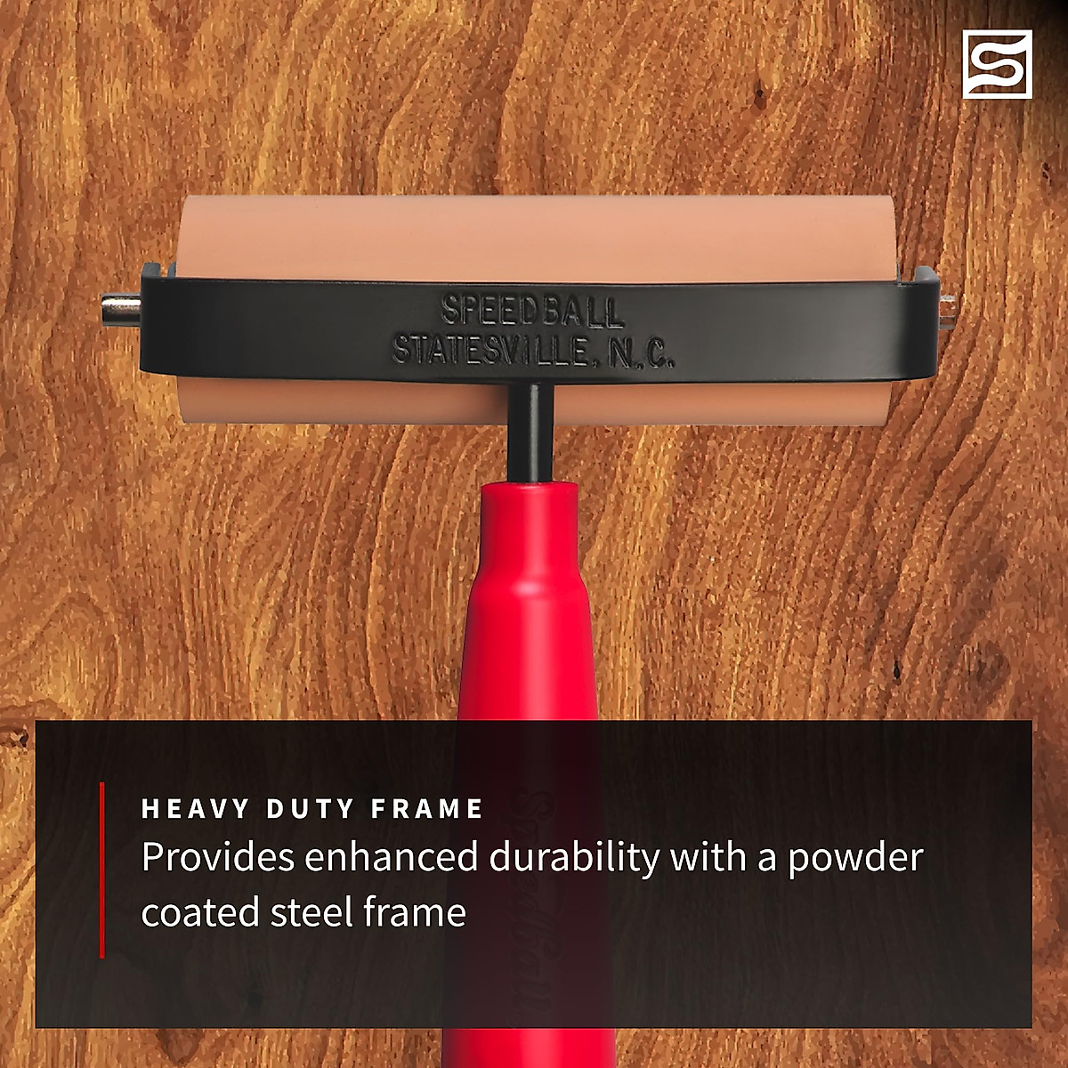 Speedball Deluxe Soft Rubber Brayer, 4-Inch