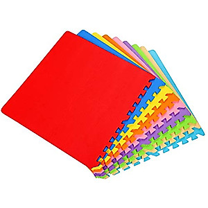 Balance From Kid's Puzzle Exercise Play Mat with EVA Foam Interlocking Tiles, 9 Colors (36 Tiles)