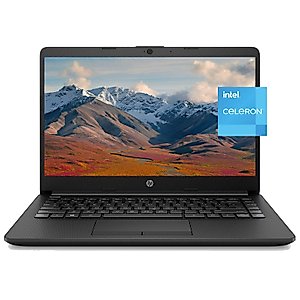 HP Newest Stream 14" HD Laptop, Intel Celeron Quad-Core Processor, 8GB DDR4 RAM, 64GB eMMC, 1 Year Office 365, WiFi, Bluetooth, HDMI, RJ-45, Webcam, USB Type-A&C, GM Accessories