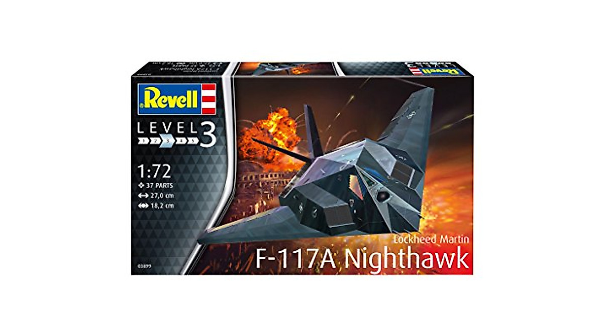 Revell F-117A Nighthawk 1:72 Scale Stealth Fighter Model Kit