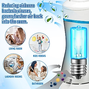 Qualirey 4 Pack UV-C Replacement Bulbs 3W UV Light Bulbs Compatible with GG1000, GG1100W, GG1100B, GG1000CA, LB-1000, GGH200, 661000CA 10V UVC Lamp