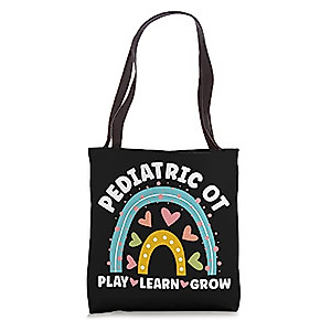 Boho Rainbow Pediatric OT Occupational Therapy Tote Bag