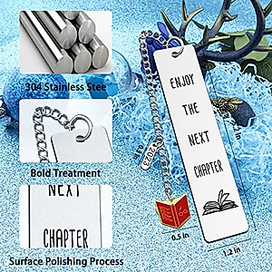 Graduation Gifts for Her Him Class of 2023 Gifts for College Highschool Graduation Gifts for Teen Girls Boys Friends Son Daughter-Enjoy The Next Chapter Inspirational Gifts Bookmarks for Women Men