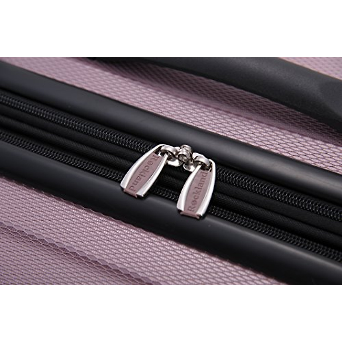 Rockland London Hardside Spinner Wheel Luggage, Pink, 3-Piece Set (20/24/28)