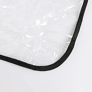 Twins Baby Pushchair Rain Cover Universal Stroller Waterproof Rainy Weather Guard Side by Side Double Carriage Outdoor Wind Dust Snow Protection Breathable Shield Transparent Accessories