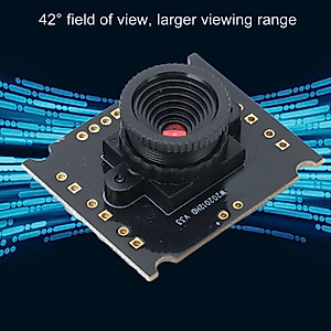 1MP Camera Module Horn Lens W202012HD V33 42° USB Camera Module 1MP CMOS OV9726 Mini USB2.0 Webcam Board with 40cm / 15.7in Cable Compatible for Computer System
