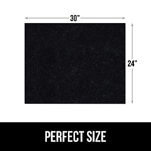 GORILLA GRIP LeakGuard Non-Adhesive Under Sink Mat for Kitchen Cabinet, Waterproof Quick Dry Shelf Liner, Durable Absorbent Felt Mats for Bathroom Sinks, Cabinets, Dresser, Easy to Trim, 24x30 Black