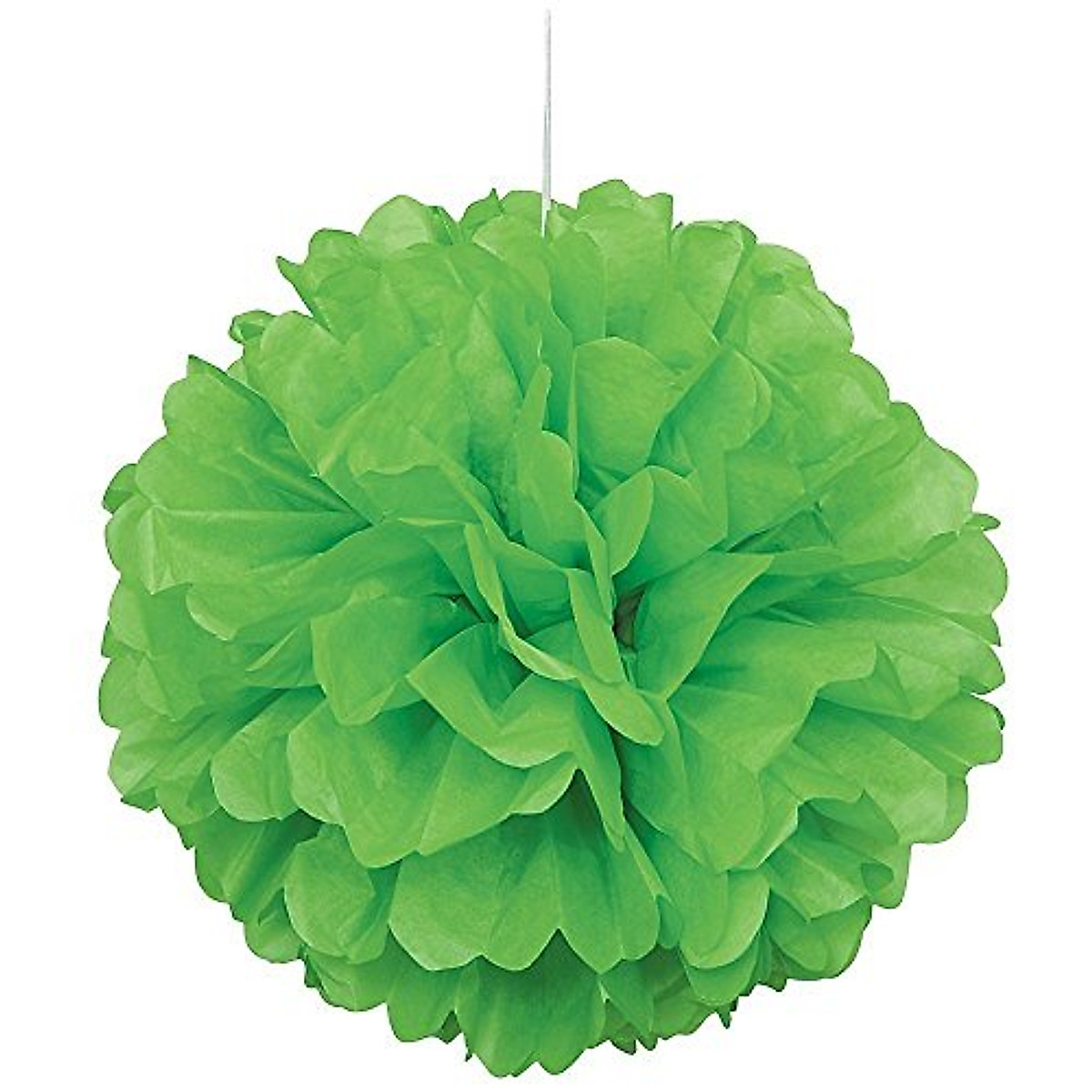 Art Craft Pom Poms Tissue Paper Flower 15pcs 8 inch 10 inch 12 inch Decorative Hanging Flower Balls DIY Paper Craft for Wedding Birthday Party Home Decorations (Green Set)