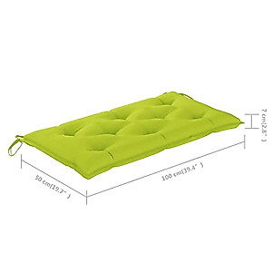imasay Garden Bench Cushion Bright Green 39.4"x19.7"x 2.8" Fabric