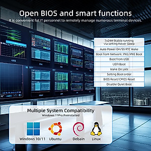 MeLE Mini PC Fanless Quieter3Q Windows 11 Pro N5105 8GB/256GB, Mini Computer Dual HDMI 4K 2.4G/5GHz Wi-Fi BT5.1 Micro PC Support M.2 SSD Gigabit Ethernet on Business Industrial IoT Office Home