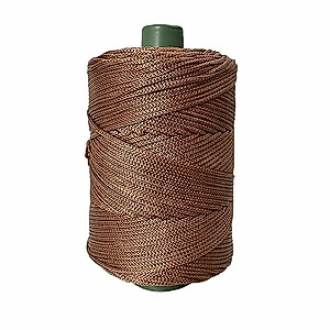 2Roll 200G 3mm Hollow Braided Polypropylene Rope,Lightweight Knitting Silk Thread,Bright Color Crochet Knit Yarn for Golf Courses, Trail Marking,Crowd Control,DIY Craft Projects