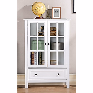 Signature Design by Ashley Miranda Accent Cabinet, 32"W x 12"D x 47"H, White