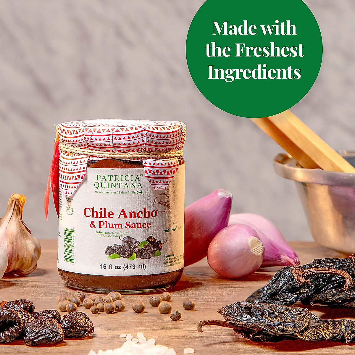 Patricia Quintana Chile Ancho & Plum Marinade - Ideal for Burritos, Pulled Pork & Grilled Veggies (16 oz, 2-Pack)