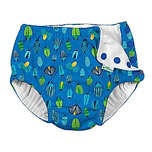 i Play Boys Reusable Absorbent Baby Swim Diapers Blue Buglife 18 Months
