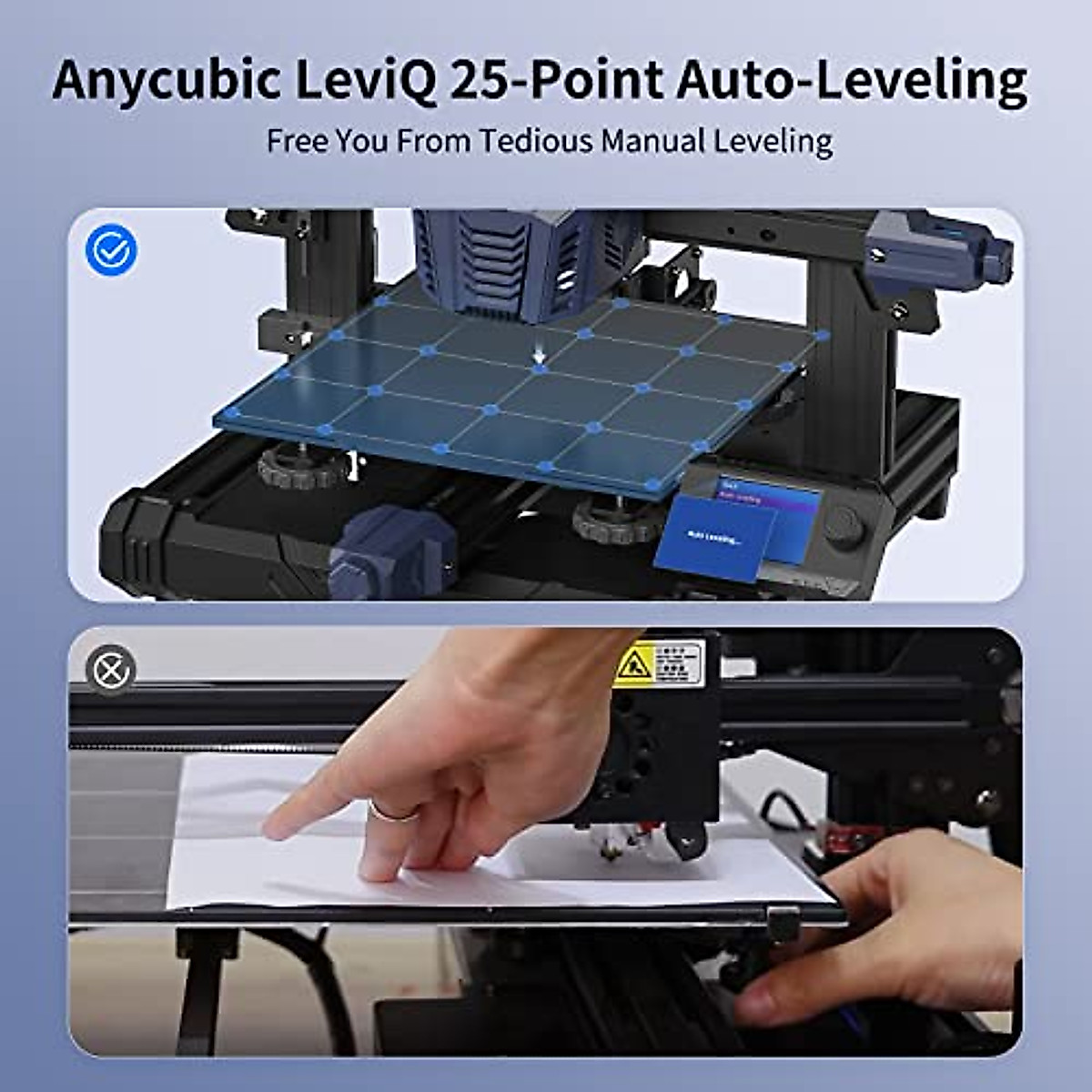 Anycubic Kobra Neo, Pre-Installed FDM 3D Printer with Direct Drive Extruder High Precision Printing Removable Magnetic Platform with 25-Point LeviQ Leveling, Printing Size 220×220×250mm