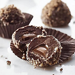 Hershys KISSES Caramel Chocolate Candy, Great for Thanksgiving and Christmas - Bulk Pack, 2 Lbs