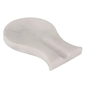 Radicaln Marble Spoon Rest 8'' inches White Handmade Utensils Rest for stove top - Spoon Holder for Kitchen Countertop Organizer, Coffee Spoon Holder for Kitchen and Home Decor