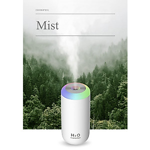 O-Mei Stars 350ml Small Humidifier, Tabletop humidifier, Humidifiers for bedroom, Baby Humidifier, Cool Mist Humidifier Baby, LED Humidifiers with Night Light, USB Humidifier (White)