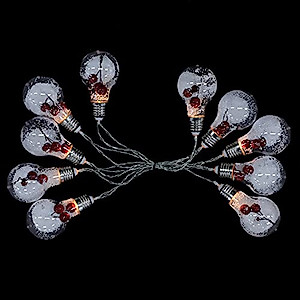 ibasenice LED String Lamp Lightbulb String Light Festival Fairy Light Holiday Party Hanging Light Decoration for Home Garden Yard Lawn