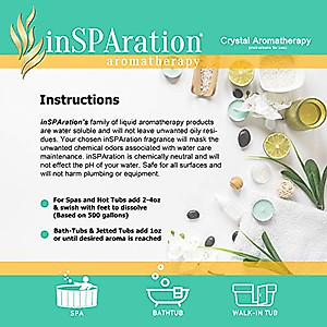 InSPAration 7460C Hawaiian Sunset Crystal for Spa and Hot Tubs, 19-Ounce,Orange