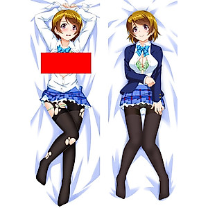 Xugang Love Live! Hanayo Koizumi Full Body Animation Pillowcase Dakimakura, 150x50cm Peach Skin/2WAY Embracing Body Pillowcase Full Body Animation Pillowcase