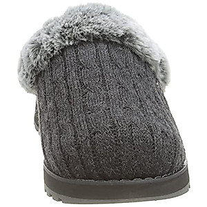 Skechers BOBS Women's Keepsakes - Ice Angel Slipper, Charcoal, 10 W US