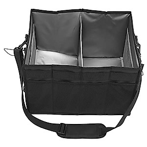 DOITOOL Bbq Storage Box Collapsible Picnic Basket Grill Accessories Picnic Grill Accessory Storage Case Travel Accesories Cargo Organizer Toolkit Outdoor 600d Waterproof Oxford Cloth