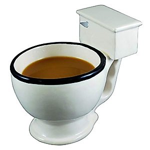 BigMouth Inc. The Original Toilet Mug - Novelty Coffee Mug - Hilarious 12 oz Ceramic Coffee Cup – Perfect for Home or Office, Makes a Great Gag Gift for All Ages