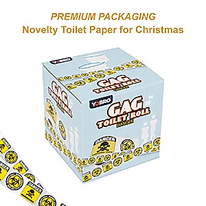 YOBRO Novelty Toilet Paper, Valentines Day Toilet Paper, Gag Gifts for Men and Women, Funny gift for Christmas Stocking Stuffers Party Favors,Gift for Your Friends in Special Festival, 1 Roll, Yellow