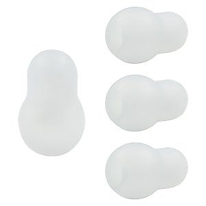 Hitefu 4PCS Stethoscope Ear Tips Replacement Silicone Earbuds, Universal Silicone Earplugs for Stethoscope, Stethoscope Spare Parts, Transparent