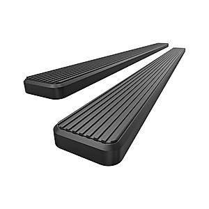 APS Running Boards (Nerf Bars Side Steps Step Bars) Compatible with Ford F150 2009-2014 Regular Cab (Stainless Steel Black Powder Coated 5 inches)