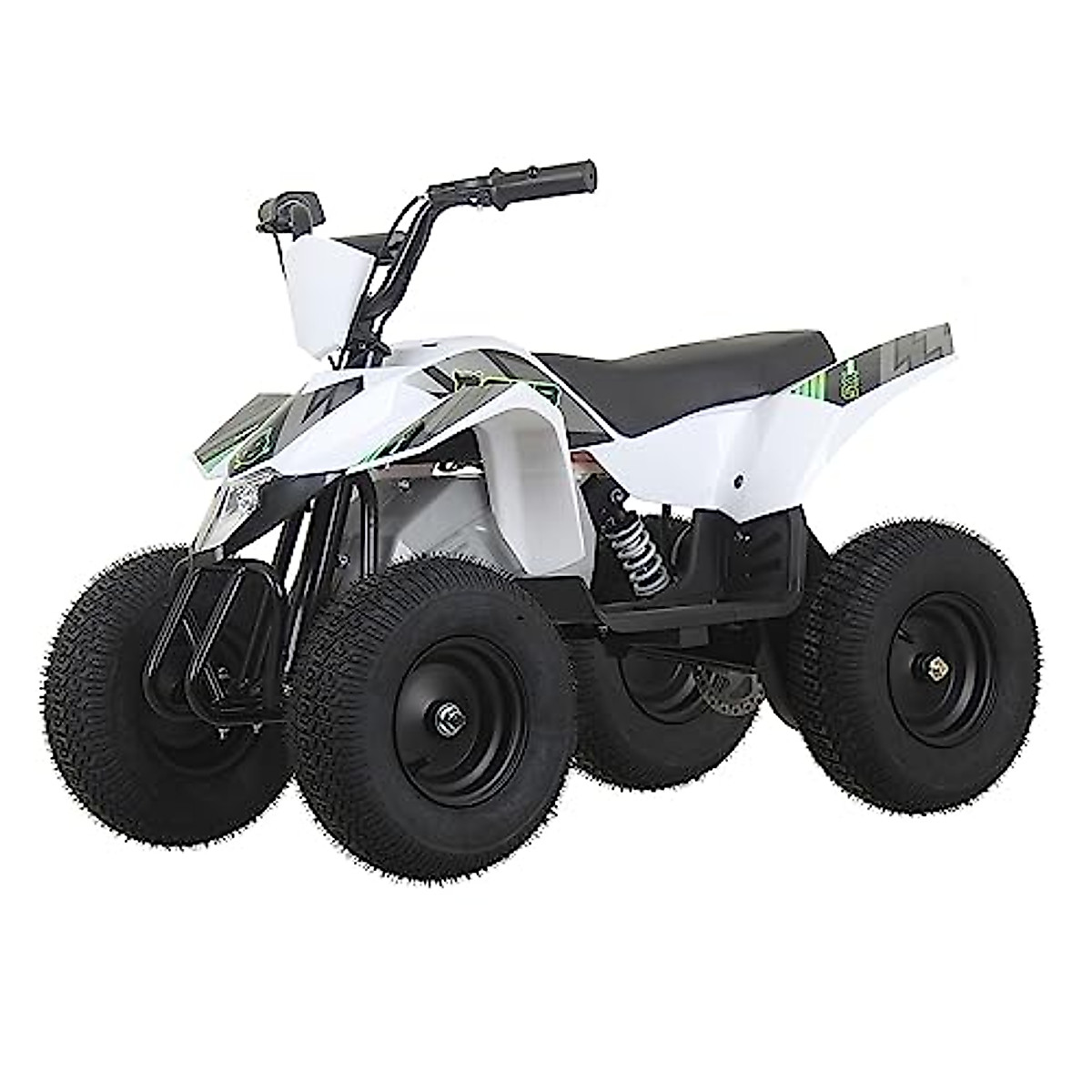 SYX MOTO ATV CUB Electric Mini Dirt Quad 4 Wheeler EPA Approved for kids up to 110lbs,BLACK
