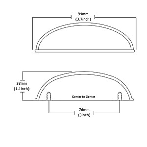 goldenwarm 10 Pack 3 in Light Brass Bin Cup Pulls Brushed Gold Cabinet Pulls Gold Cup Drawer Dresser Hardware Closet Door Pulls