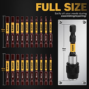 Allen-Wrench Hex Drill Bit Set: 21PCS Durable Impact Allen Key Set, Long-Lasting Strong Magnetic Hex Screwdriver Bit Set, SAE & Metric Size, Mechanic Automotive Furniture DIY Home Repairs