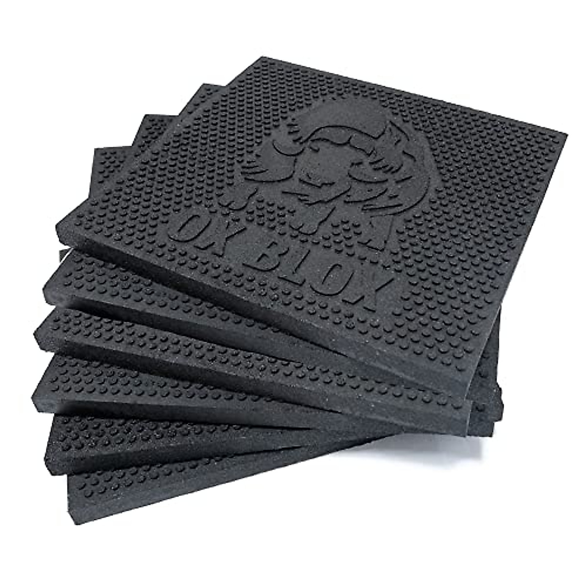 RV Leveling Rubber Pads 12x12x.75 (6-Pack) | Slip-Resistant | Prevents Sinking and aids in stabilizing | 12x12x3/4 | Rubber levelers for Campers, RVs, and Trailers