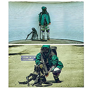 Punk Helmet Mask Cosplay with LED Light, for Cyberpunk Mask Cosplay Costume Props Futuristic Punk Mask Halloween for Men Boys