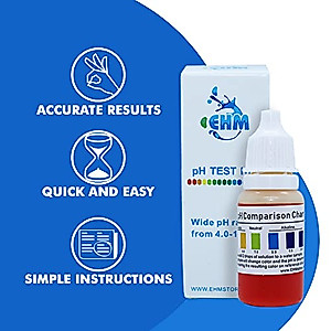 Ph Test Liquid Kit for Drinking Water Measures pH Level of Water More Accurately Than Test Strips pH Starter Kit Drops Easy to Use